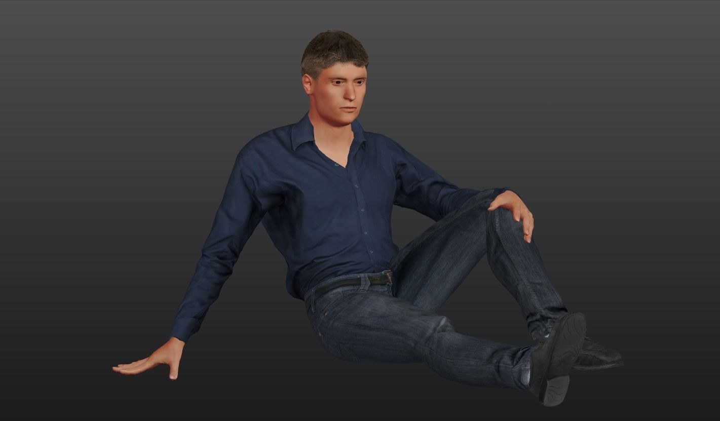 3D model Casual Man ready for Animation VR / AR / low-poly | CGTrader