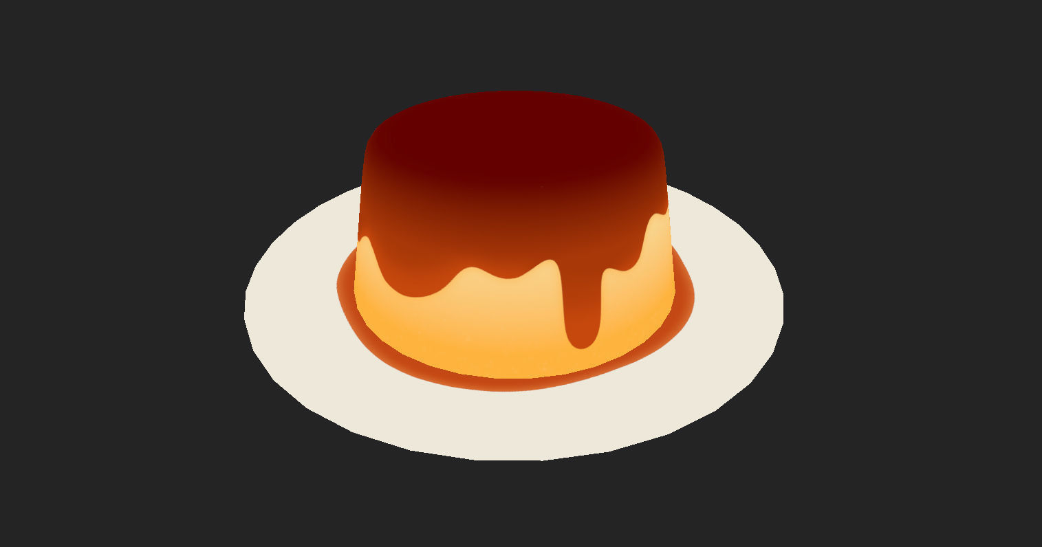 3D model Pudding VR / AR / low-poly | CGTrader