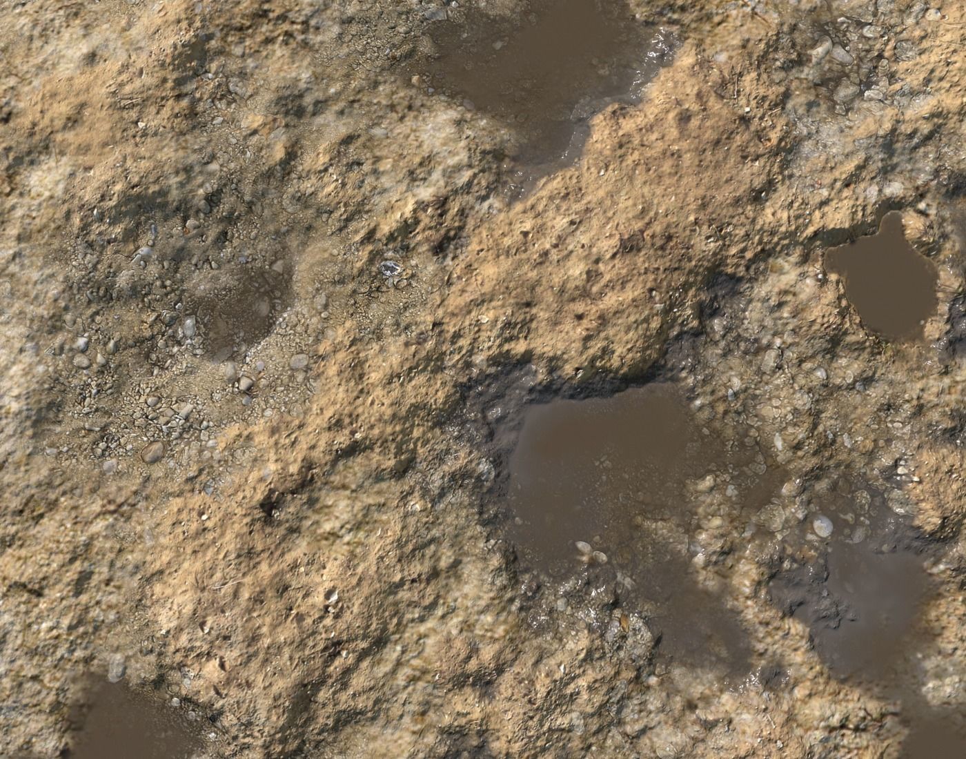 Rough dirty ground seamless PBR Texture | CGTrader