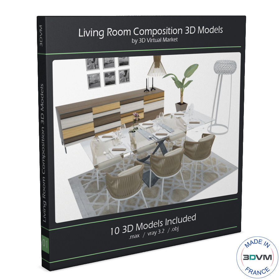 Living Room Composition 3D model | CGTrader