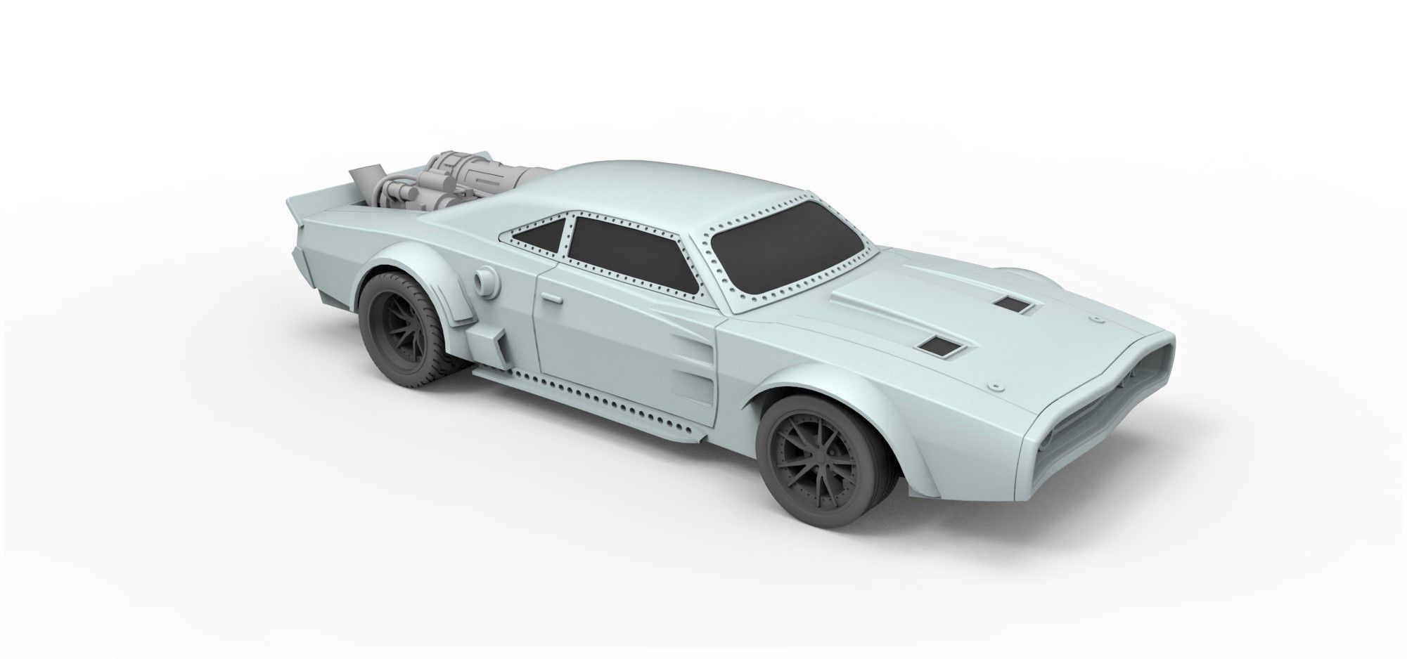 Ice Charger from the movie Fast 8 Scale 1 to 24 3D model 3D printable ...