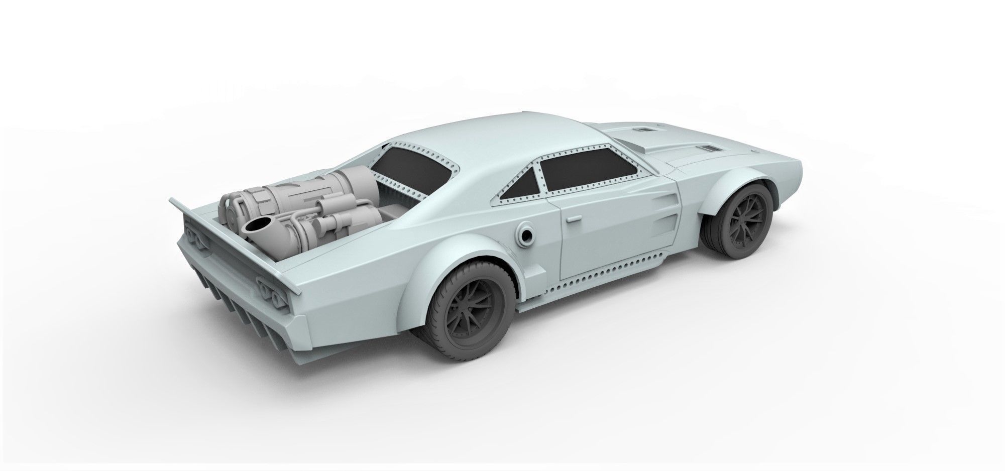 Ice Charger from the movie Fast 8 Scale 1 to 24 3D model 3D printable ...