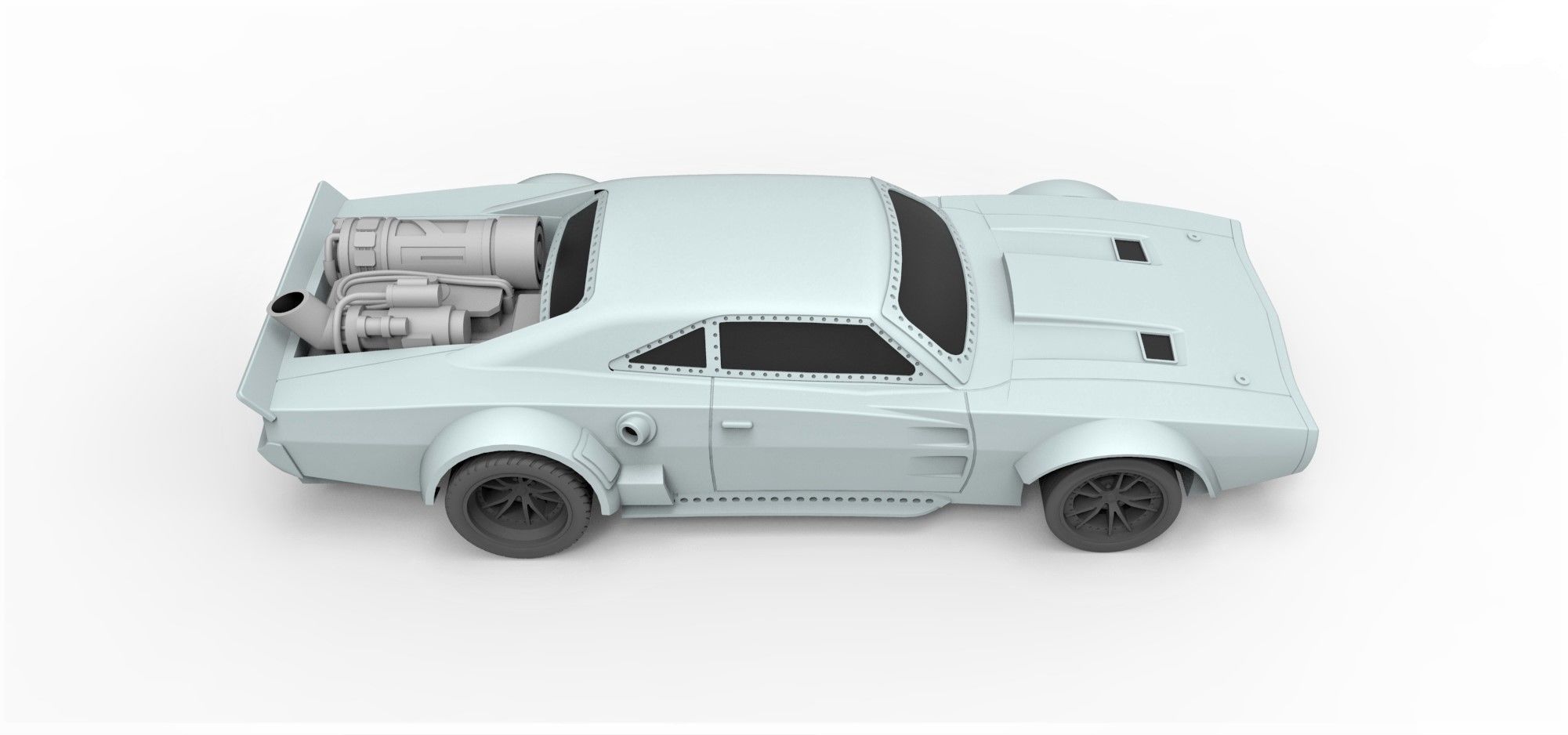 Ice Charger from the movie Fast 8 Scale 1 to 24 3D model 3D printable ...