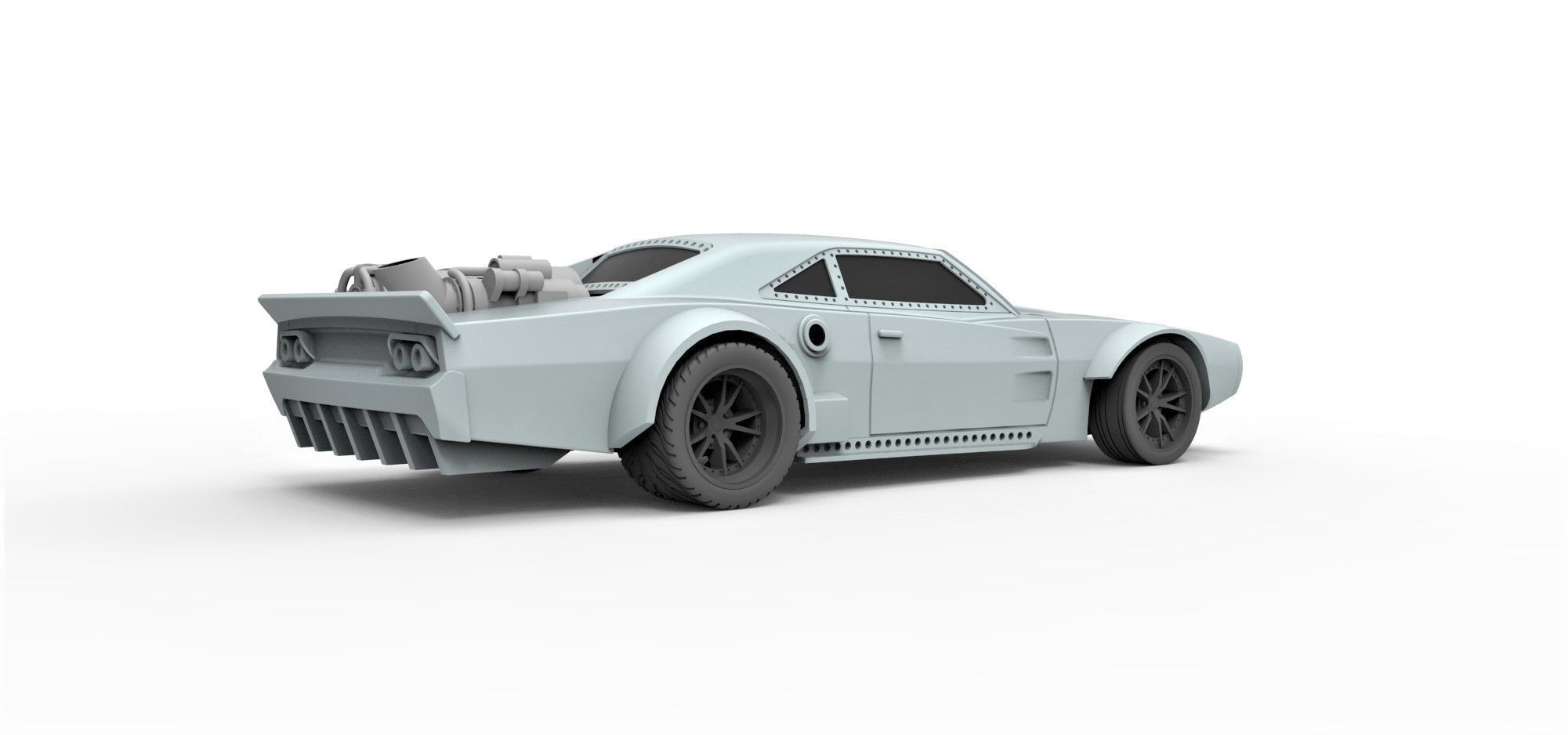 Ice Charger from the movie Fast 8 Scale 1 to 24 3D model 3D printable ...