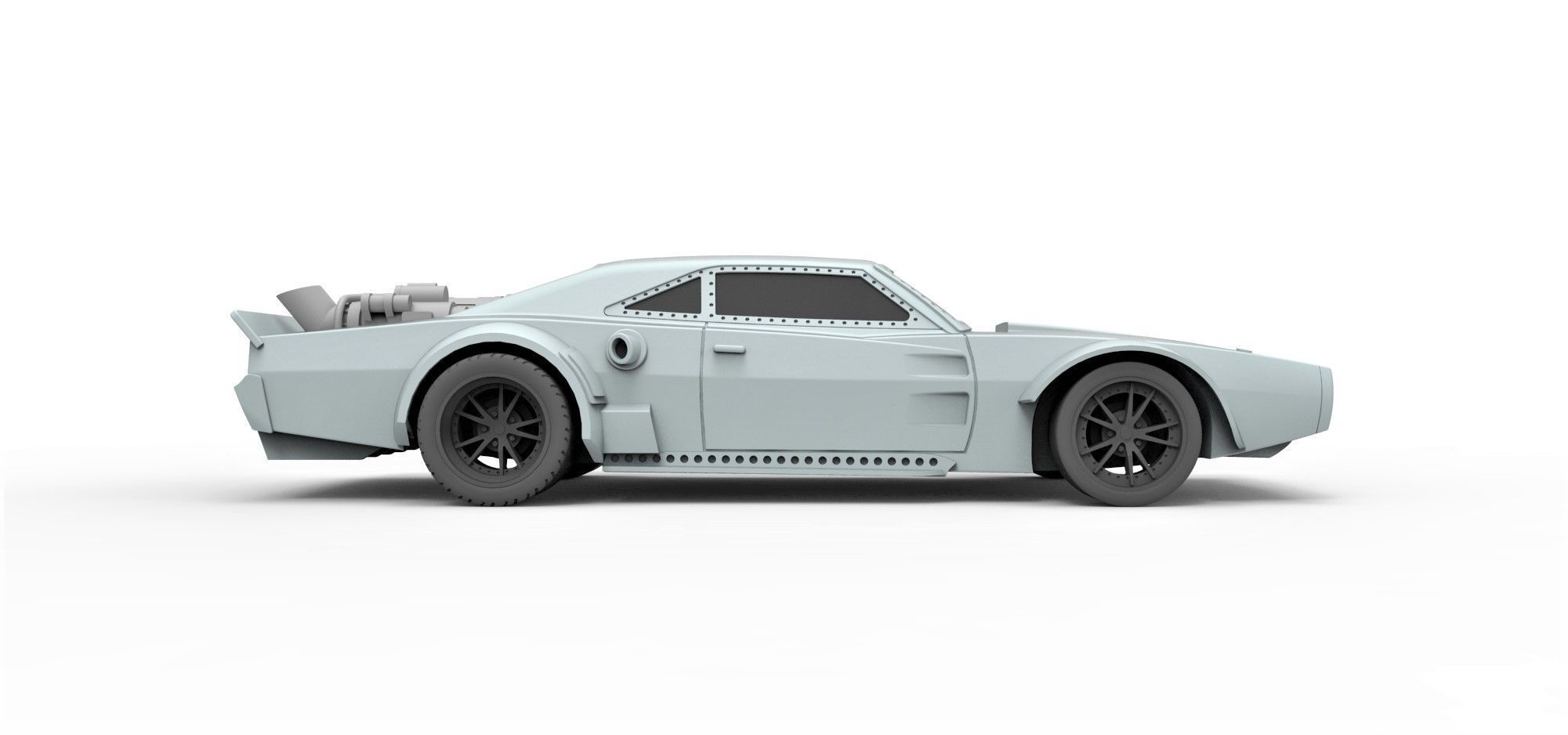 Ice Charger from the movie Fast 8 Scale 1 to 24 3D model 3D printable ...