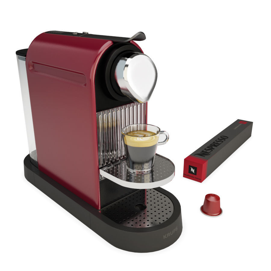 Nespresso City Krups 3D model | CGTrader