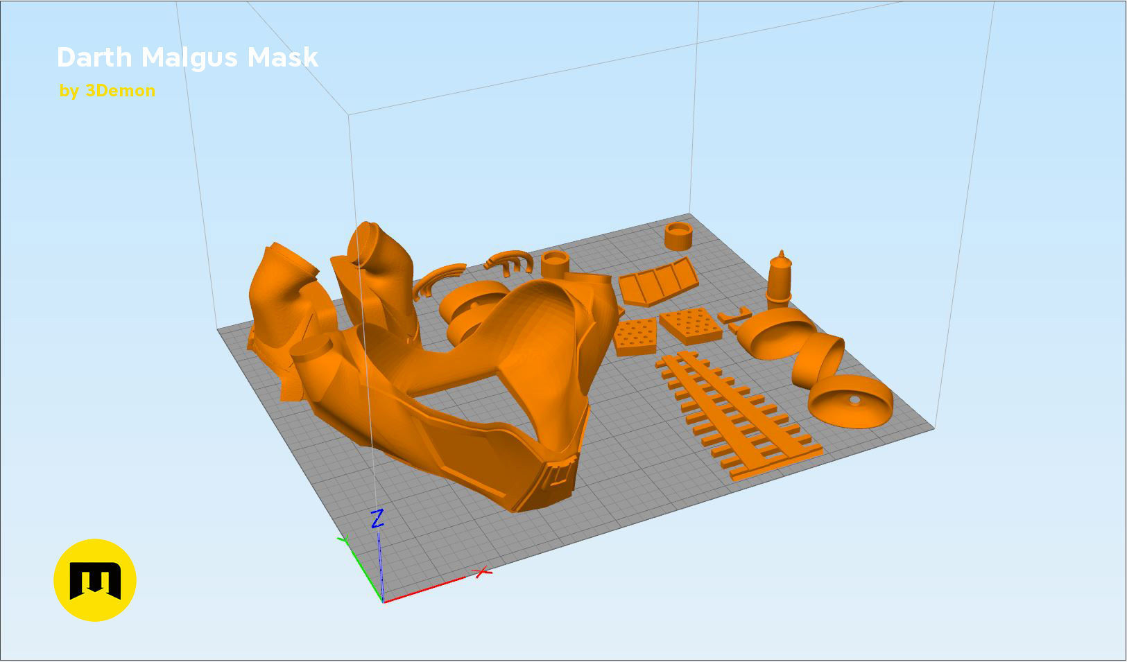 Darth Malgus mask - Star Wars 3D model 3D printable | CGTrader