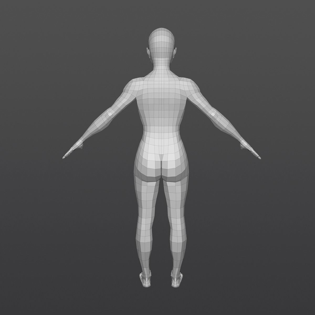Girl Base Mesh free VR / AR / low-poly 3D model | CGTrader