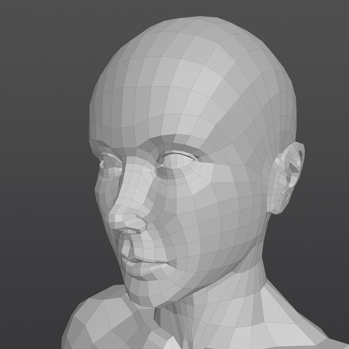 Girl Base Mesh free VR / AR / low-poly 3D model | CGTrader