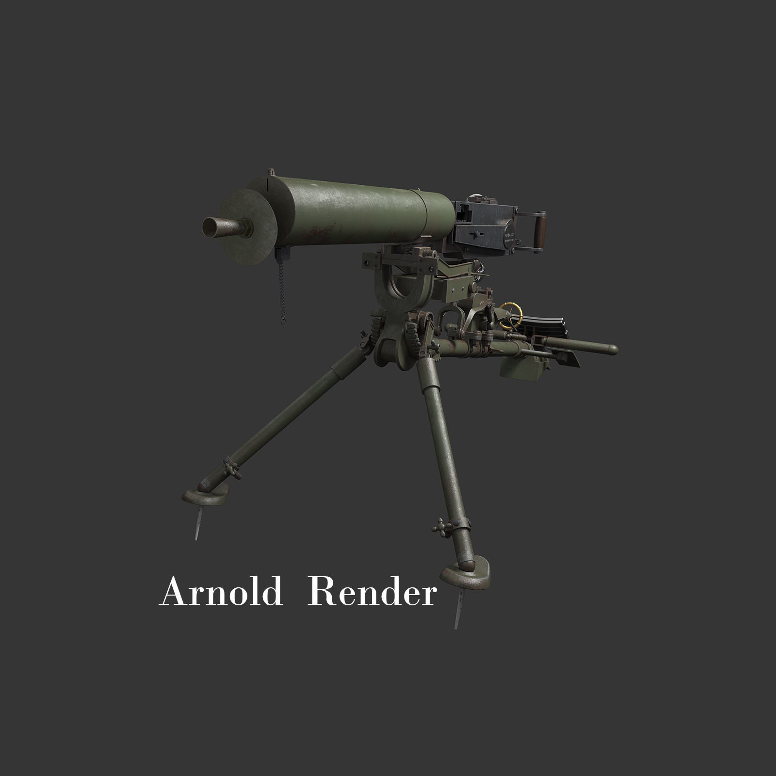 Maxim Heavy Machine Gun Maxim gun 3D model | CGTrader