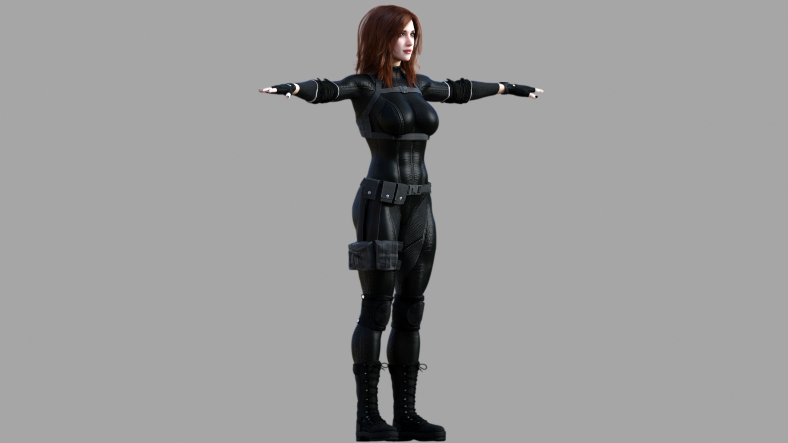 Female Caucasian Spy - Tactical Agent 3D model animated rigged | CGTrader