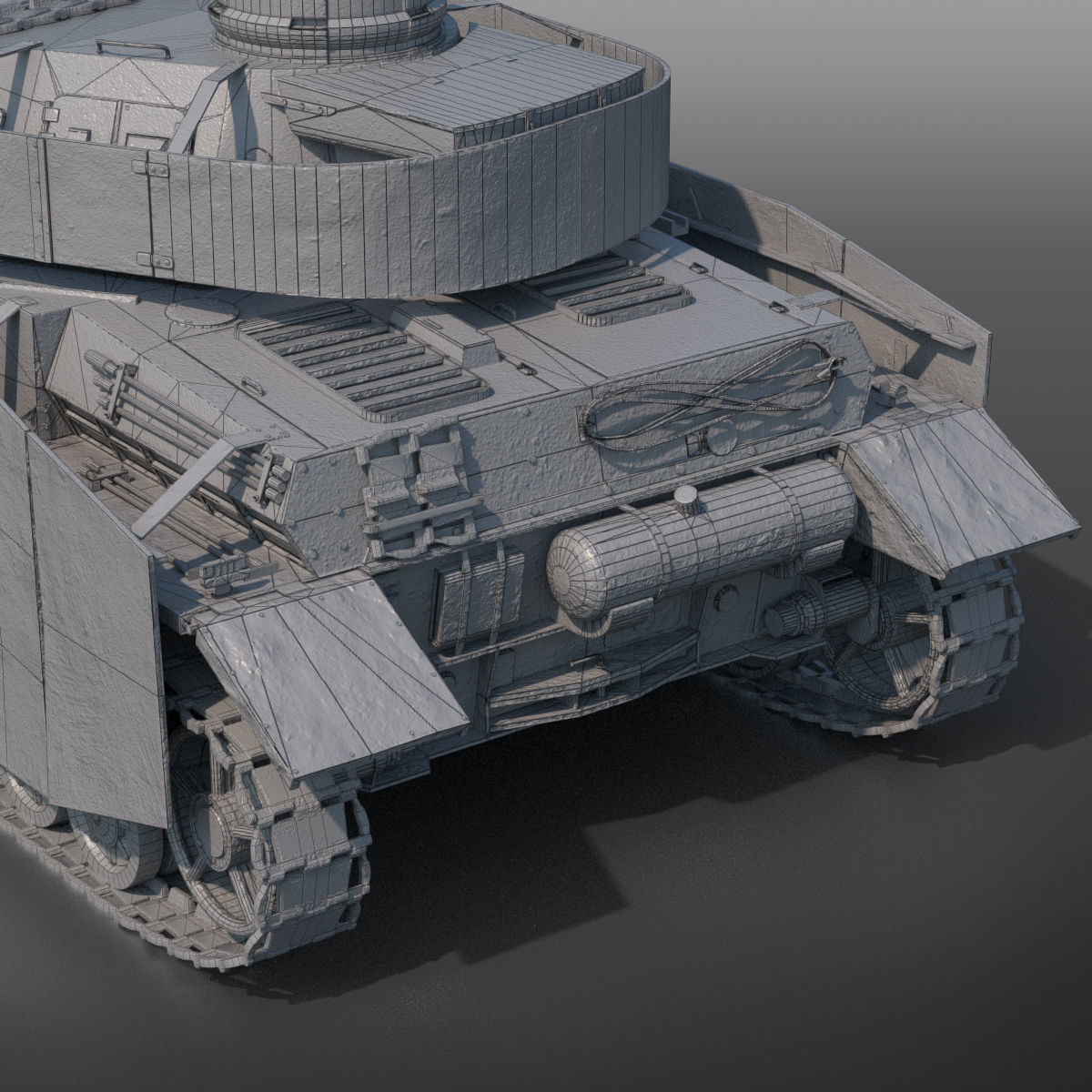 3D model PzKpfw Panzer IV Ausf F G H VR / AR / low-poly | CGTrader
