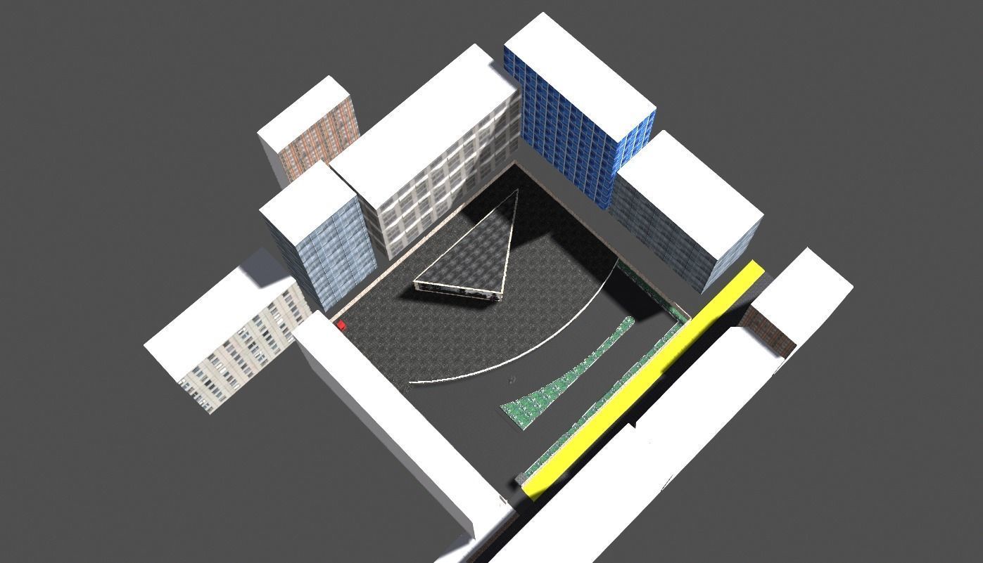 3D model Modern shopping mall exterior VR / AR / low-poly | CGTrader