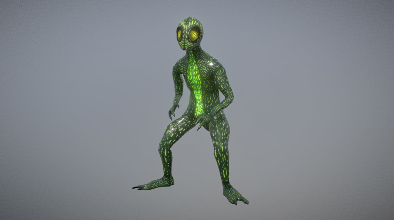 3D model Lizard creature VR / AR / low-poly rigged animated | CGTrader