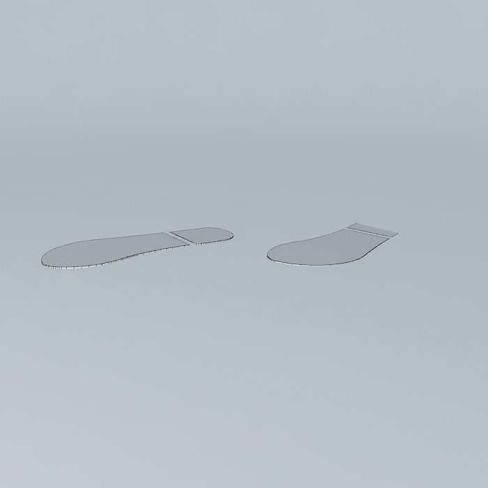 Footprint decoration in footprint format free 3D model | CGTrader