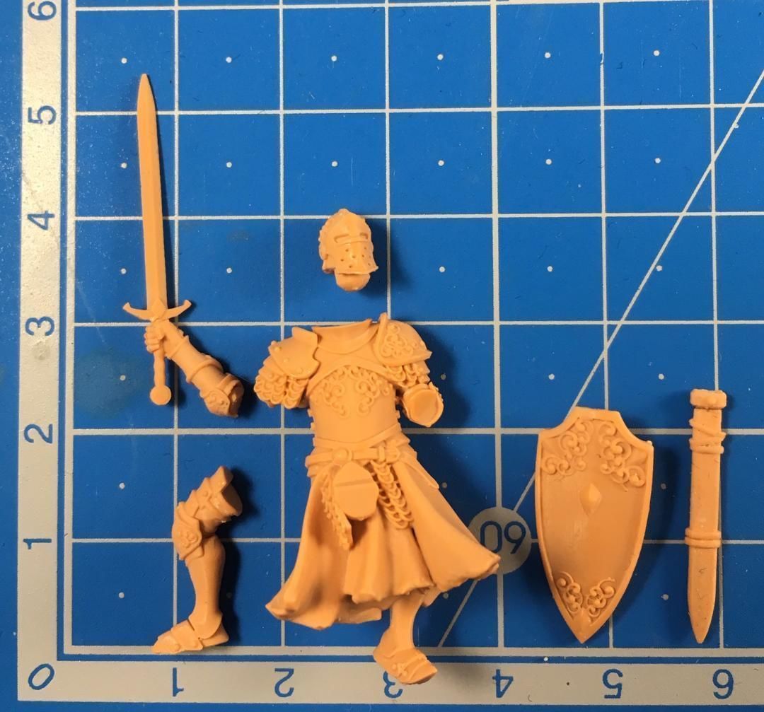 Heroic fantasy bundle - 4 fantasy miniatures 35mm scale 3D model 3D ...