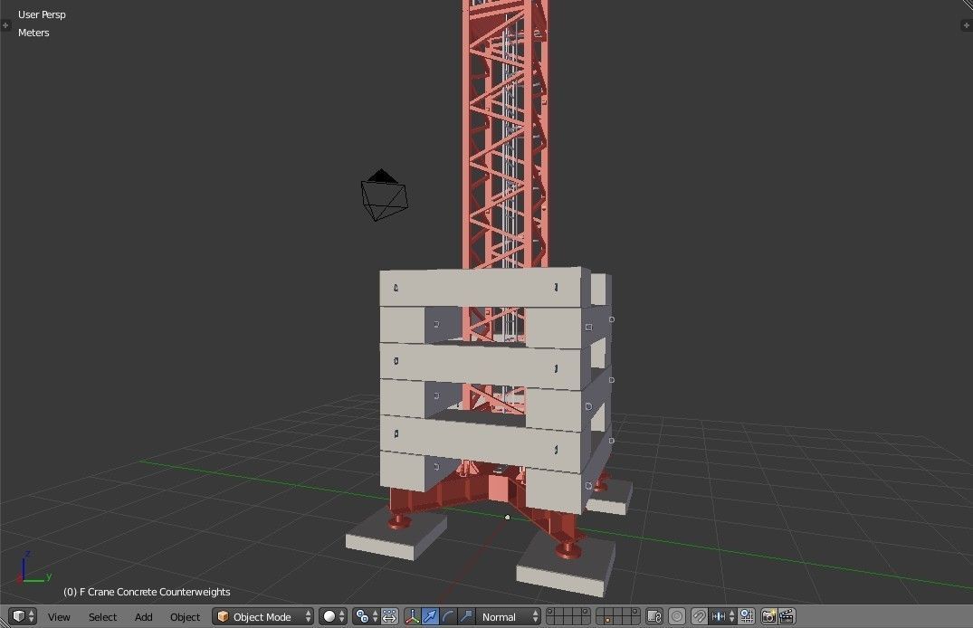 Flat Top Tower Crane 2 - Construction Crane 3D model | CGTrader