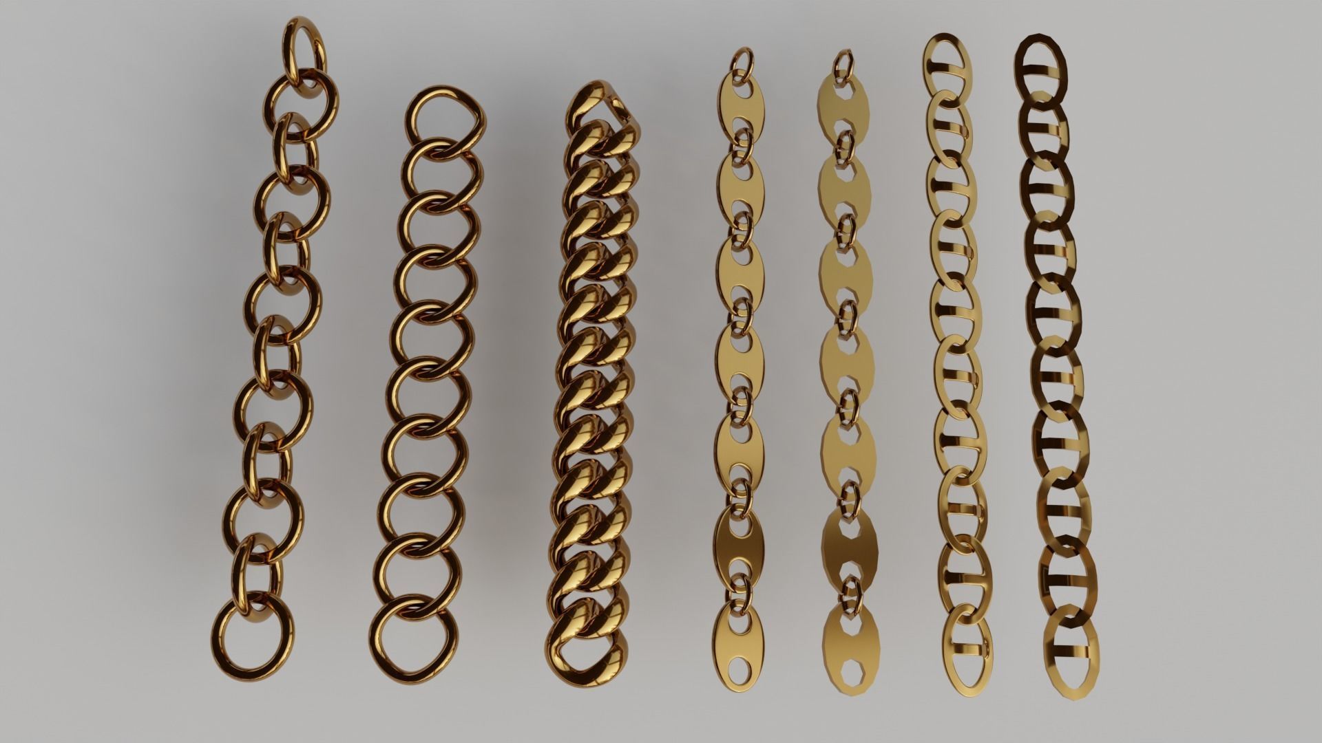 3D model Basic chain set for modelling VR / AR / low-poly | CGTrader