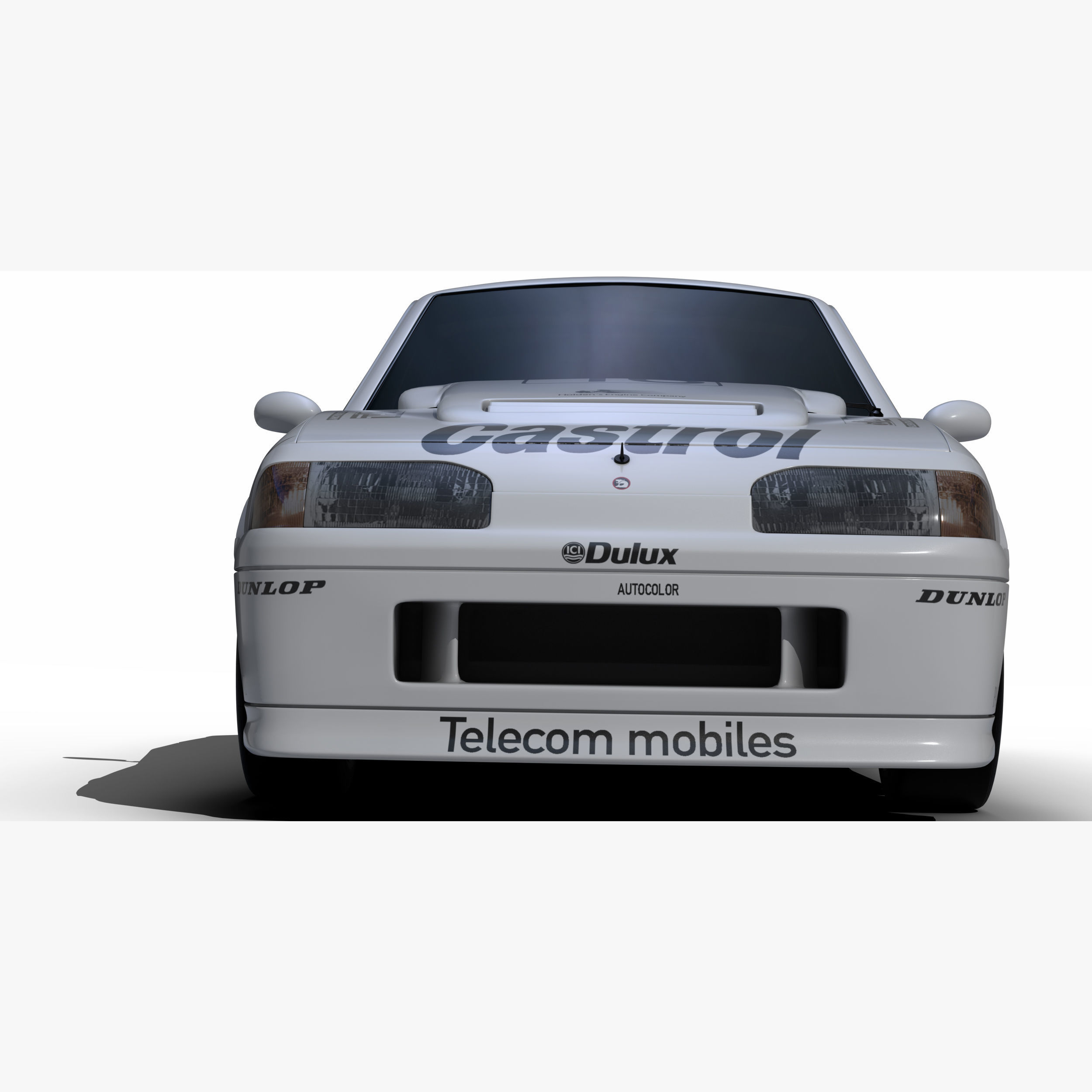 3D model Holden Commodore VL Race Car 1990 VR / AR / low-poly rigged ...