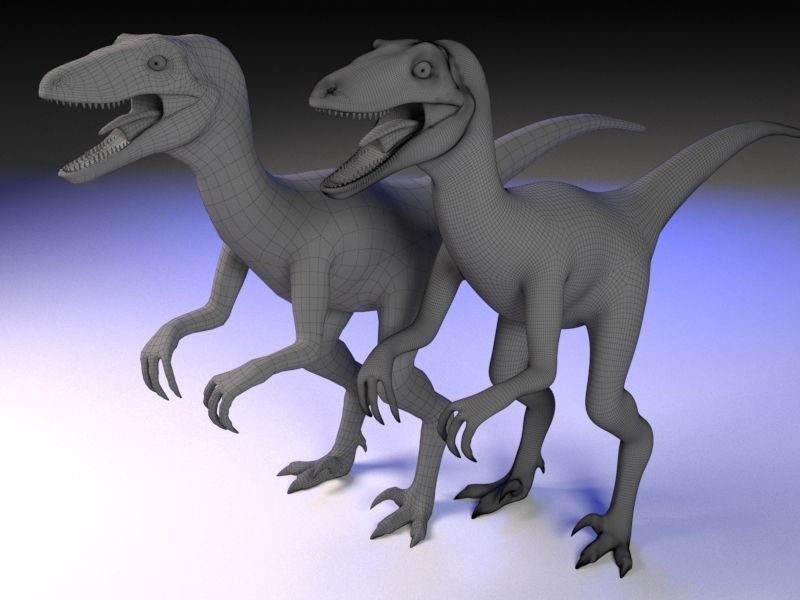 3D model Raptor 3d lowpoly model rigged VR / AR / low-poly | CGTrader