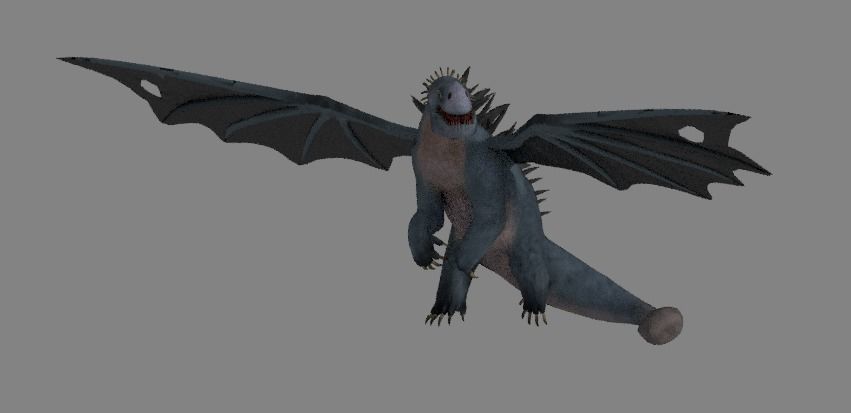 Red Death Dragon free 3D model rigged | CGTrader