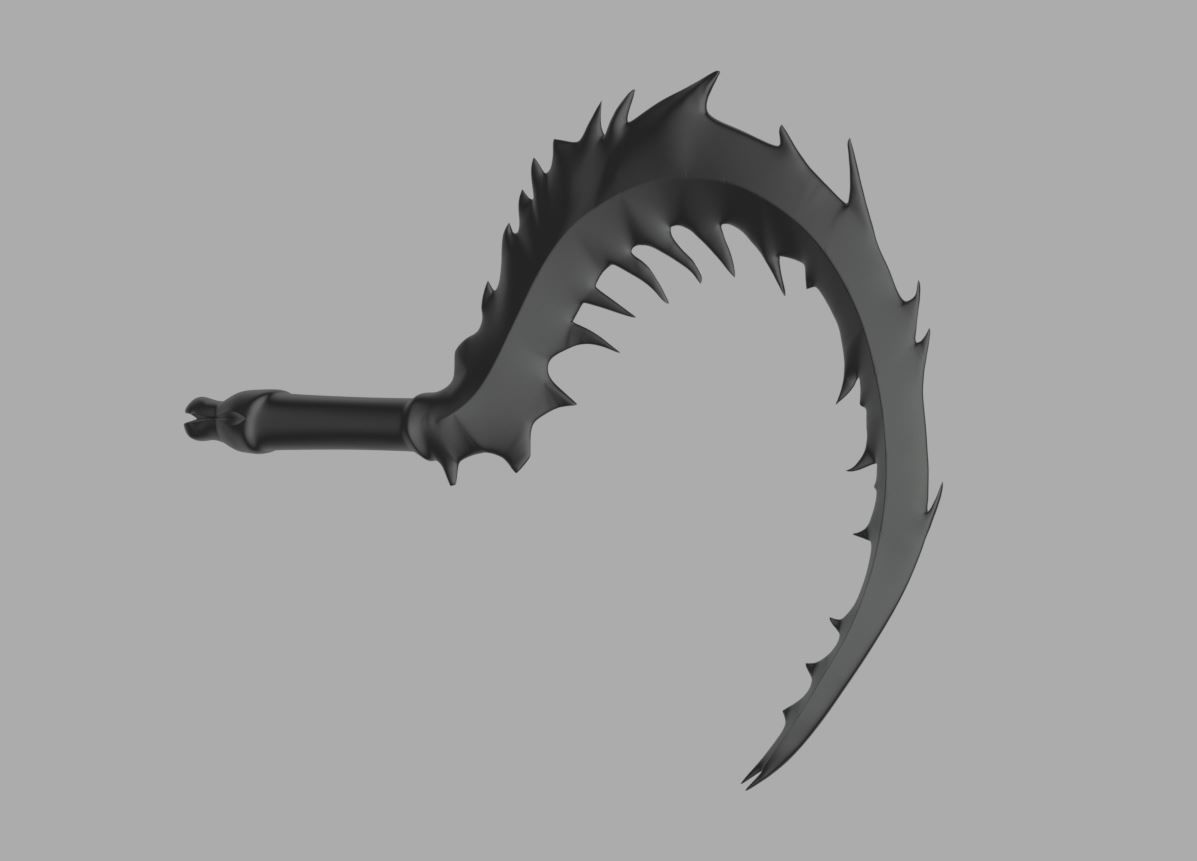 Noob Saibot Weapon Sickle Scythe from Mortal Kombat 11 3D model 3D ...
