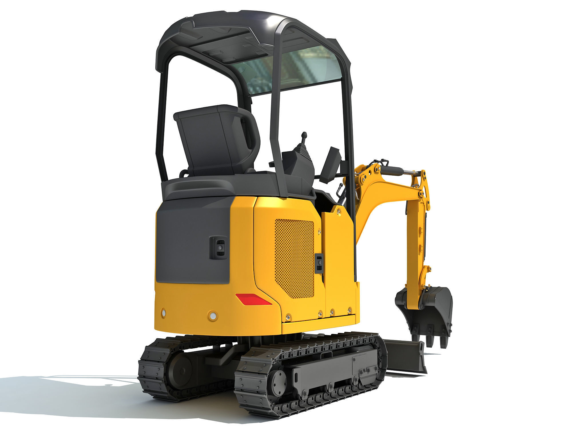 Mini Excavator 3D model | CGTrader