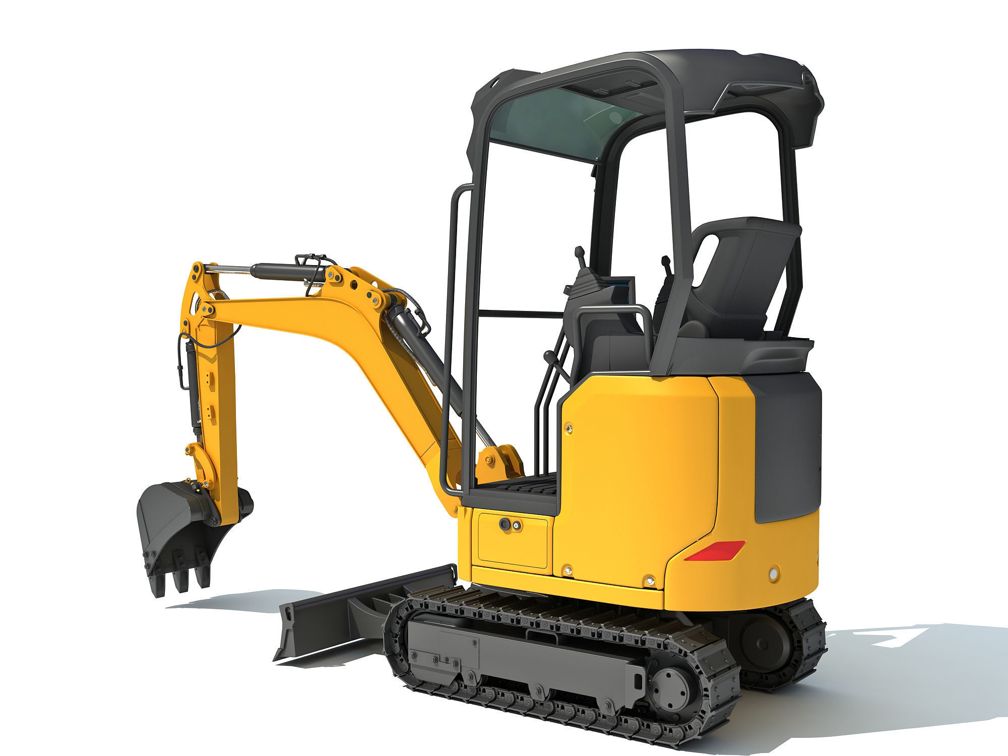 Mini Excavator 3D model | CGTrader