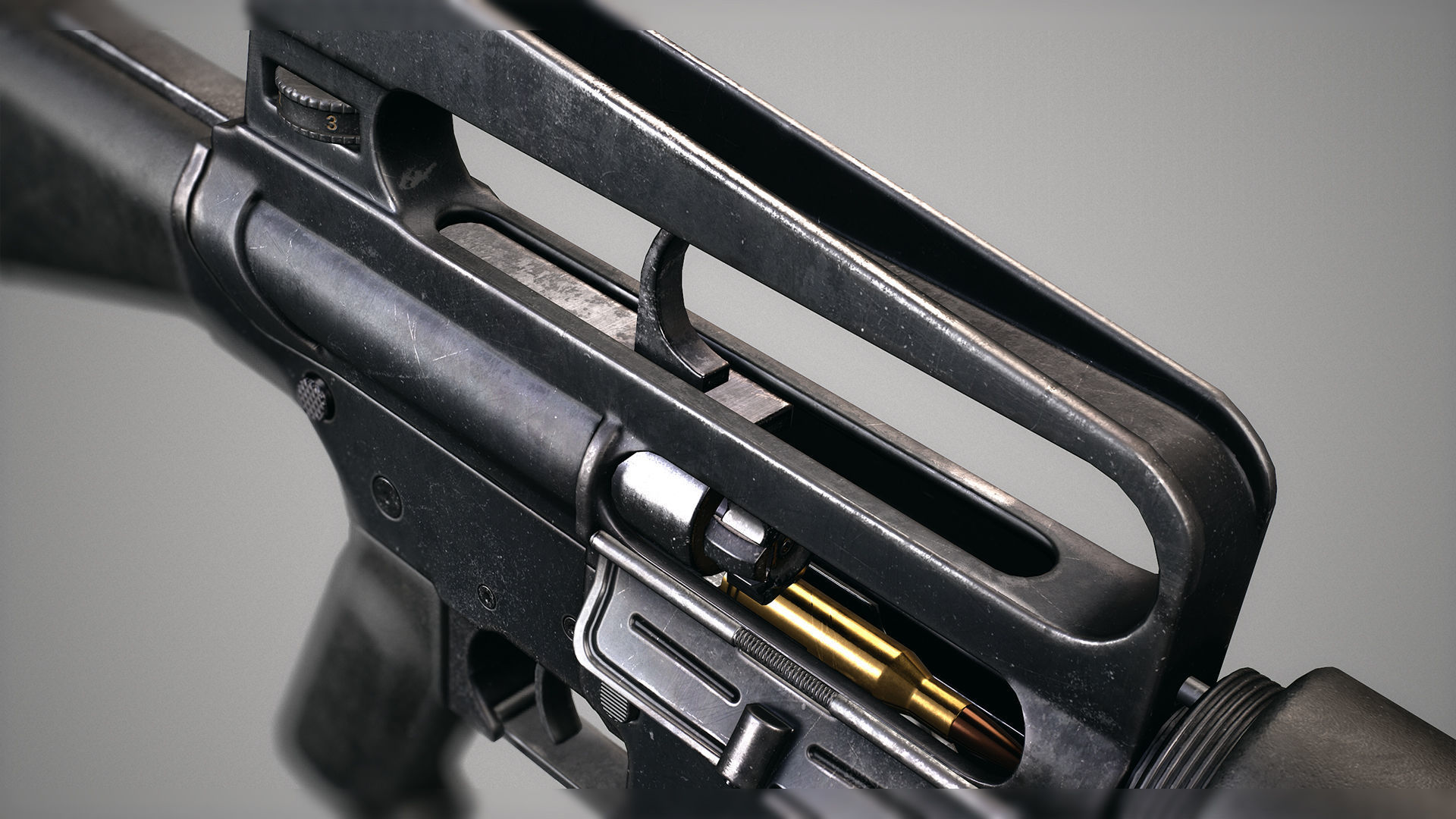 3D model PBR ArmaLite AR-10 VR / AR / low-poly | CGTrader