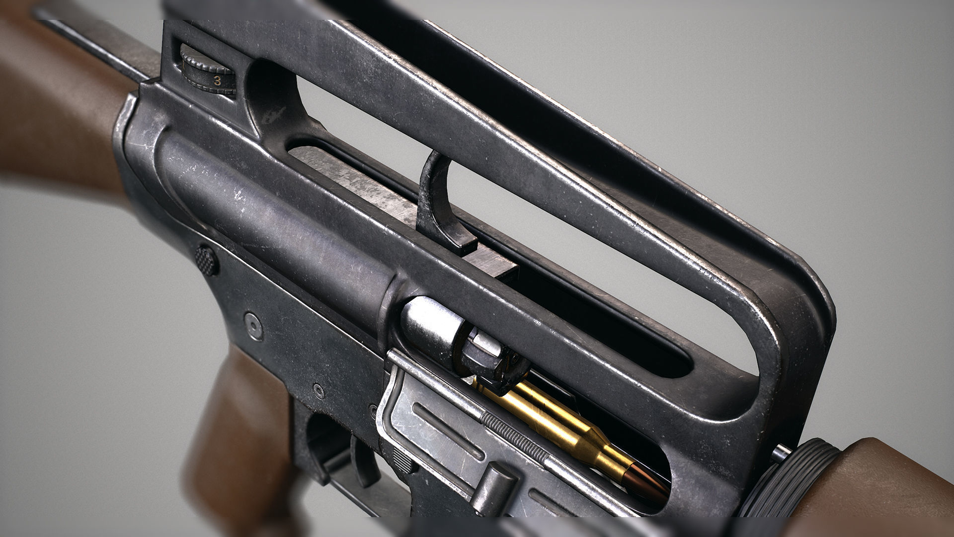 3D model PBR ArmaLite AR-10 VR / AR / low-poly | CGTrader