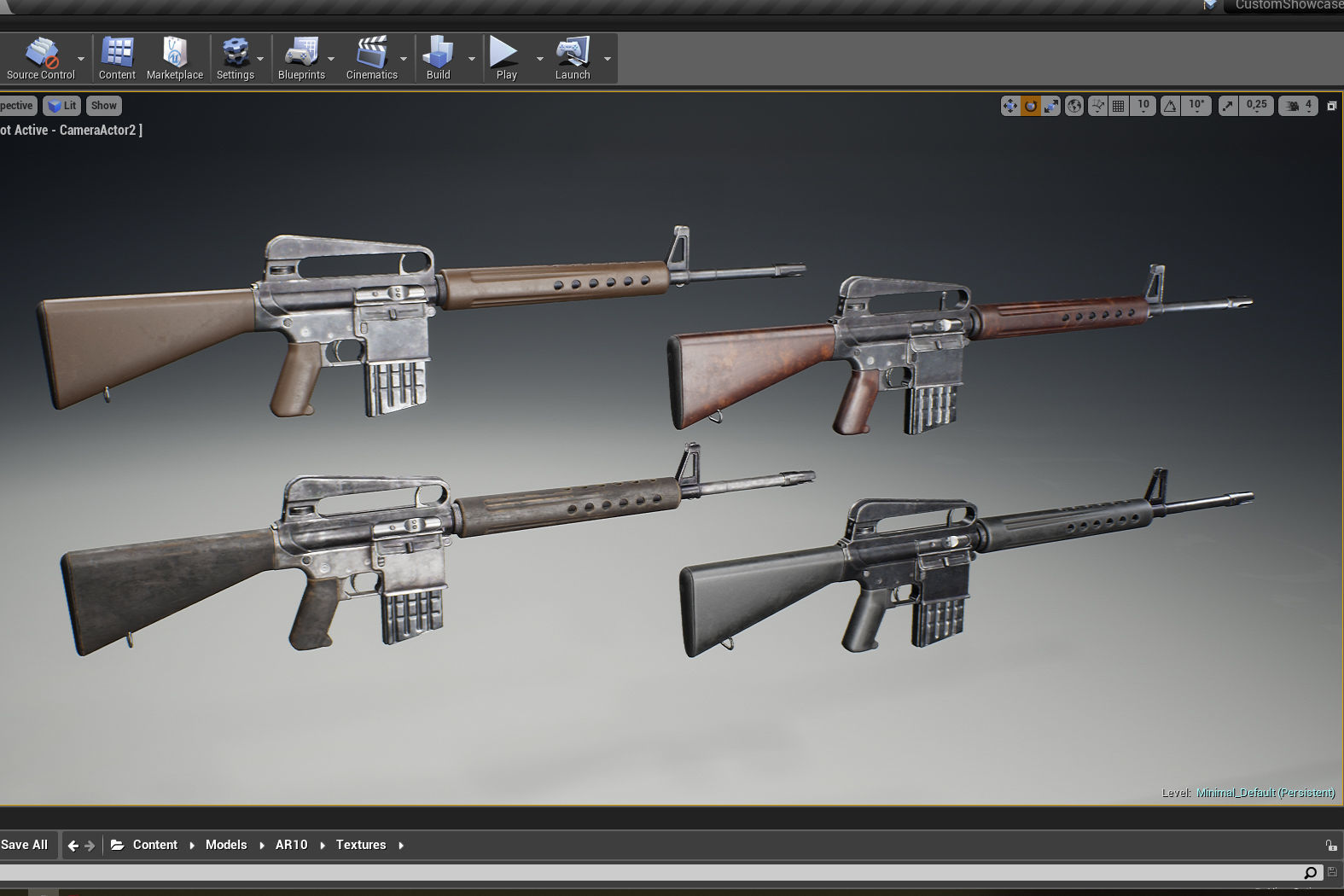 3D model PBR ArmaLite AR-10 VR / AR / low-poly | CGTrader