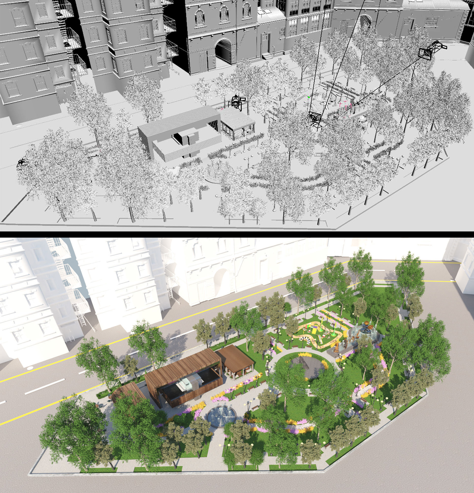 3D Park Design 3D model | CGTrader