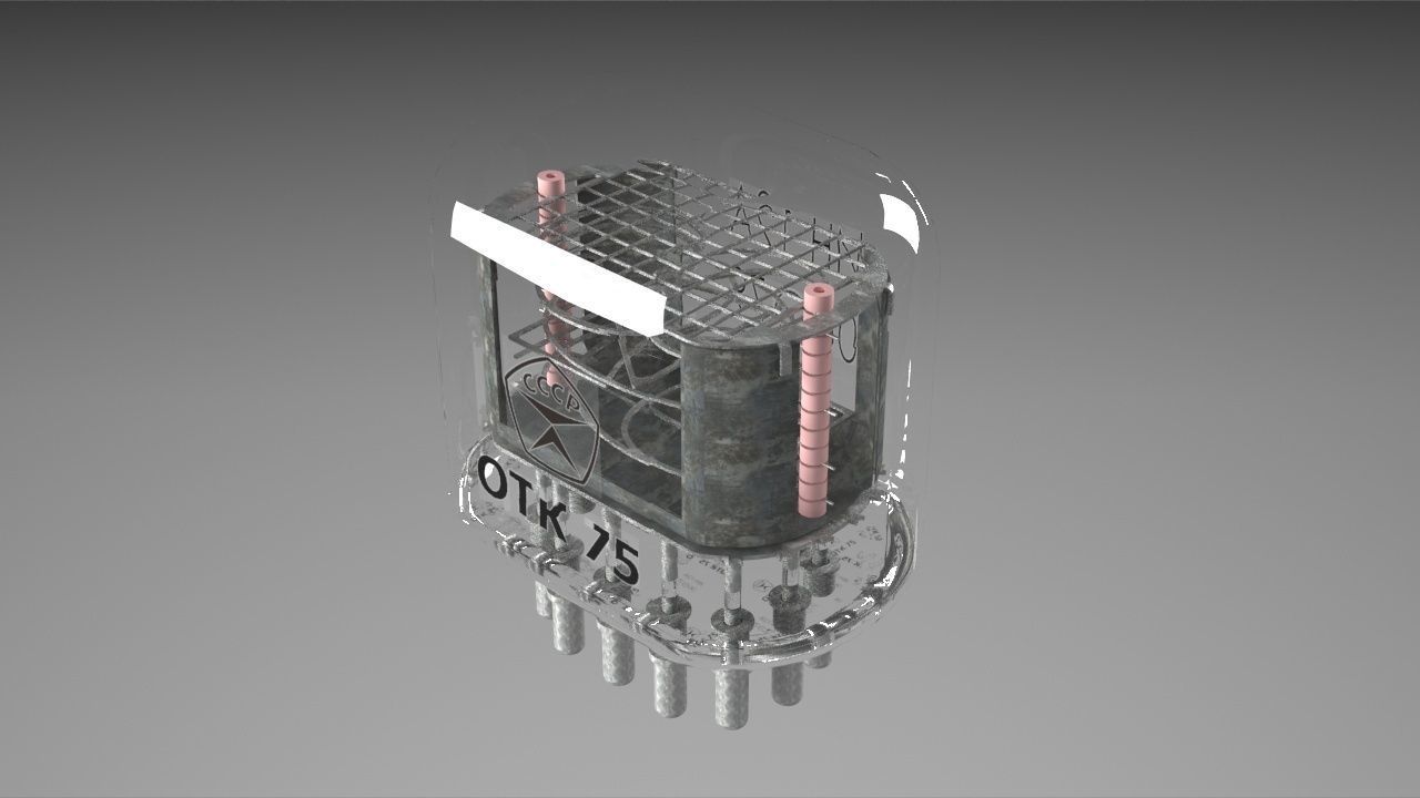 IN-12 Nixie Soviet Tube 3D model | CGTrader