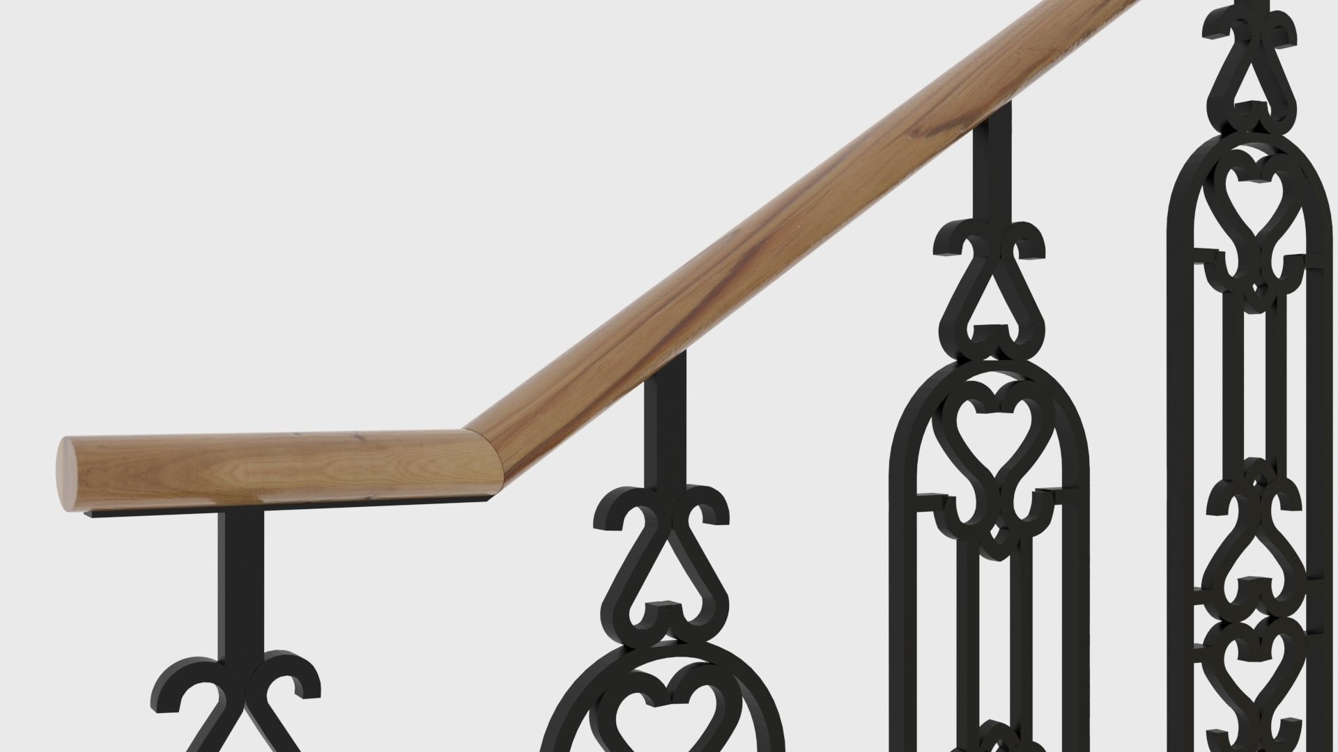 Highly detailed railing 01 3D model | CGTrader