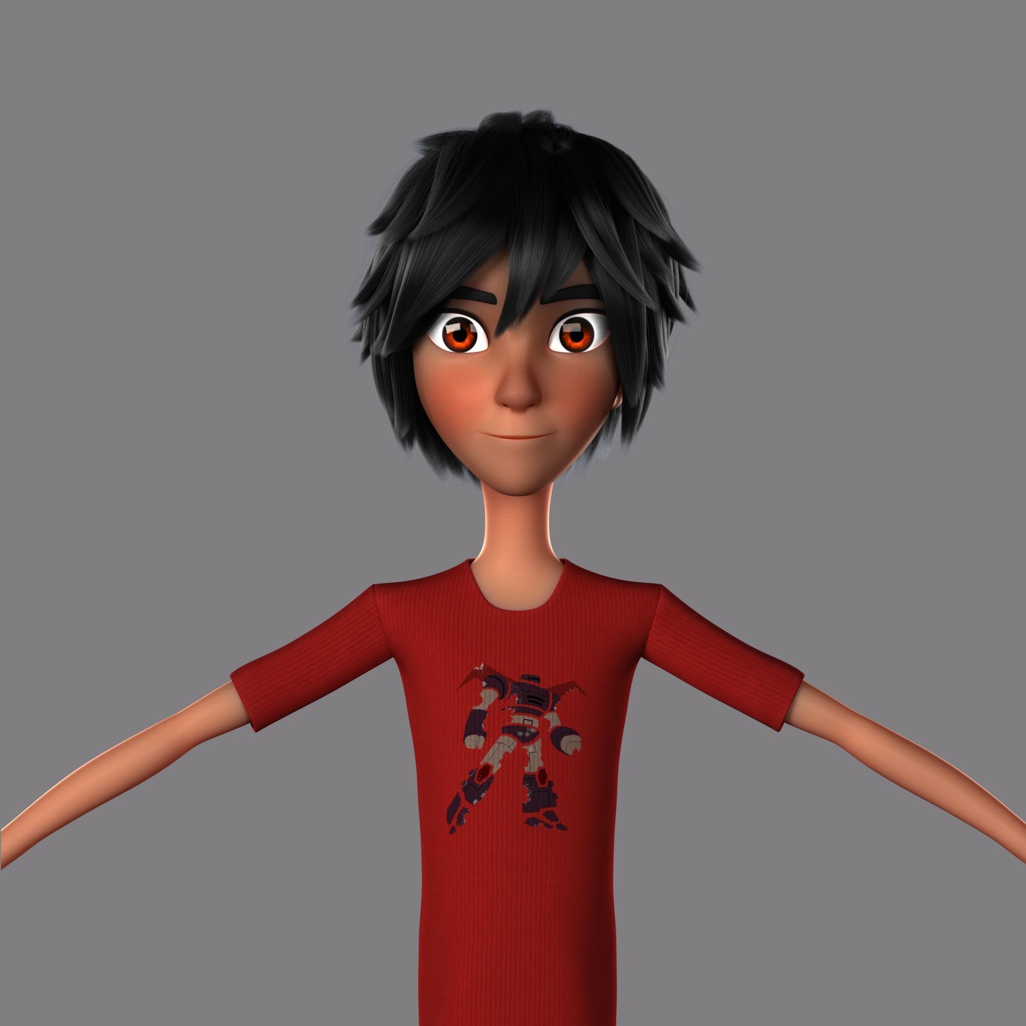 Cartoon boy free 3D model | CGTrader