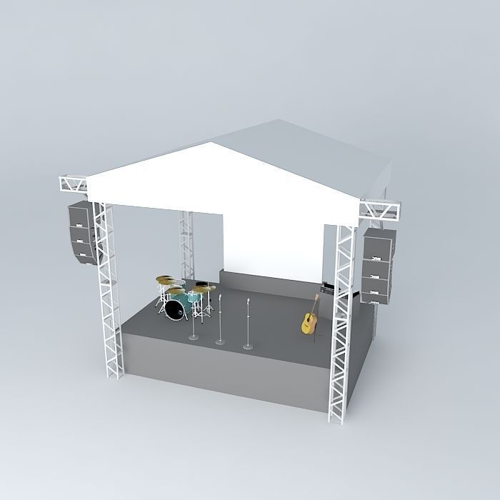 Stage Concert - Basic free 3D model | CGTrader