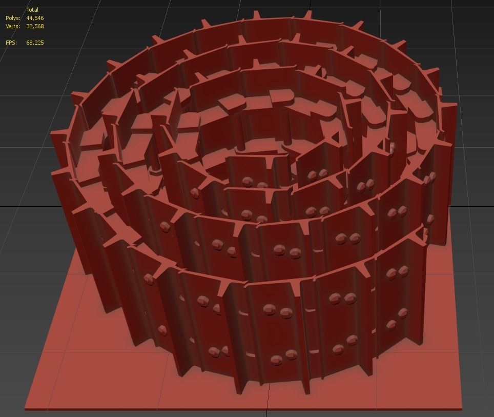 Track Wheel 3D model | CGTrader