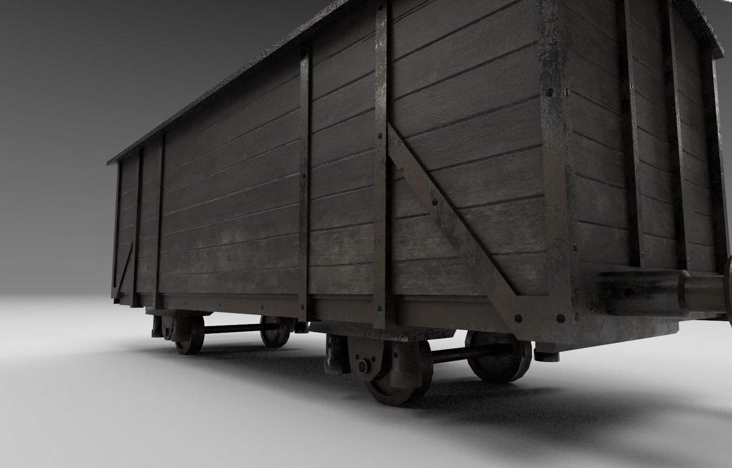3D model Old train wagon VR / AR / low-poly | CGTrader