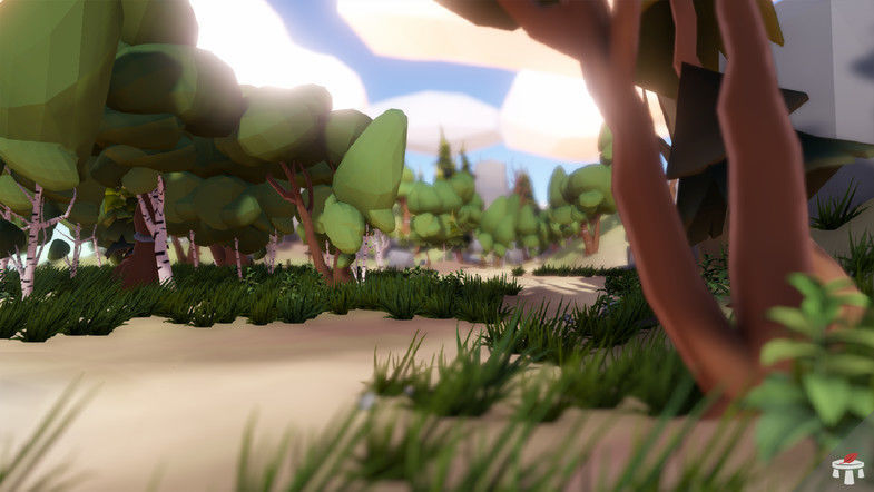 Mountain forest context Lowpoly 3D model | CGTrader