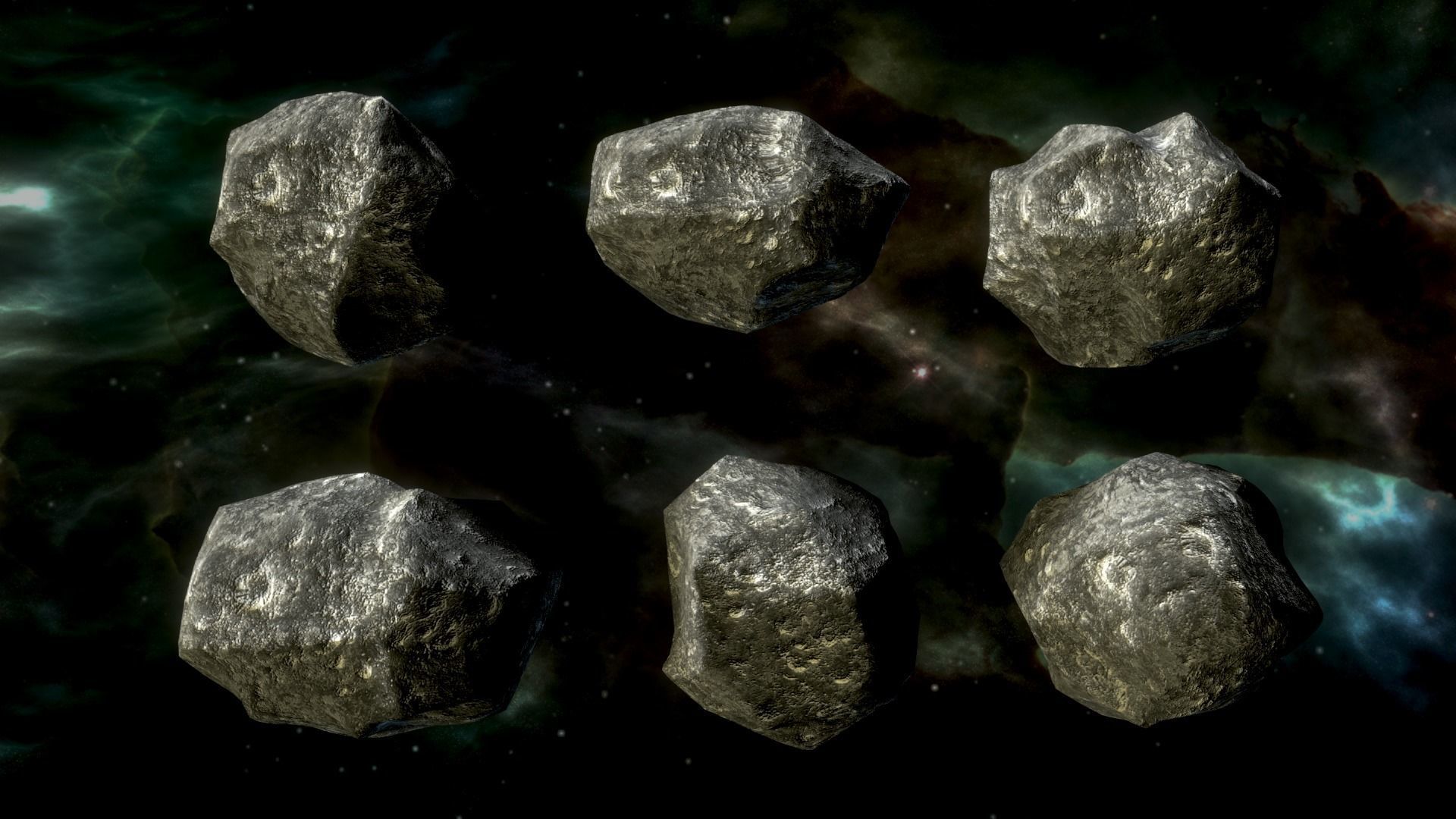 3D Asteroid small model free VR / AR / low-poly 3D model animated ...
