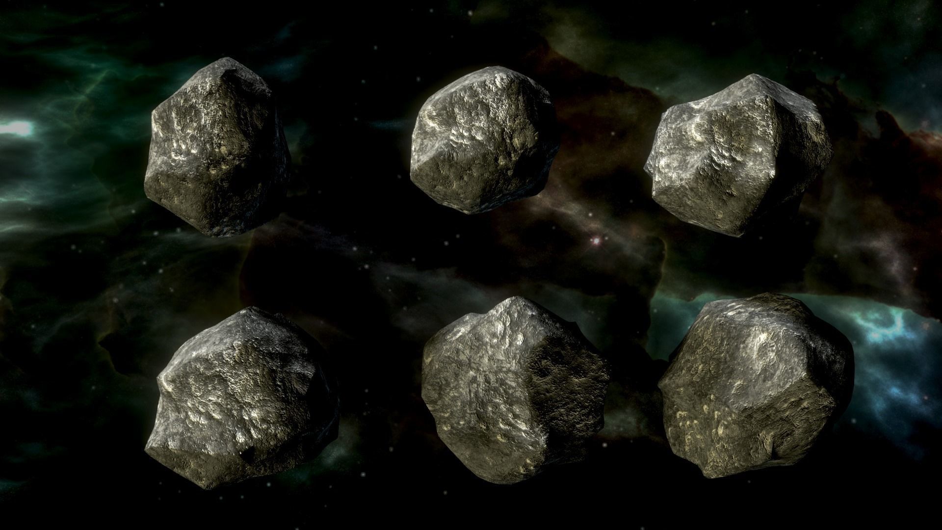 3D Asteroid small model free VR / AR / low-poly 3D model animated ...