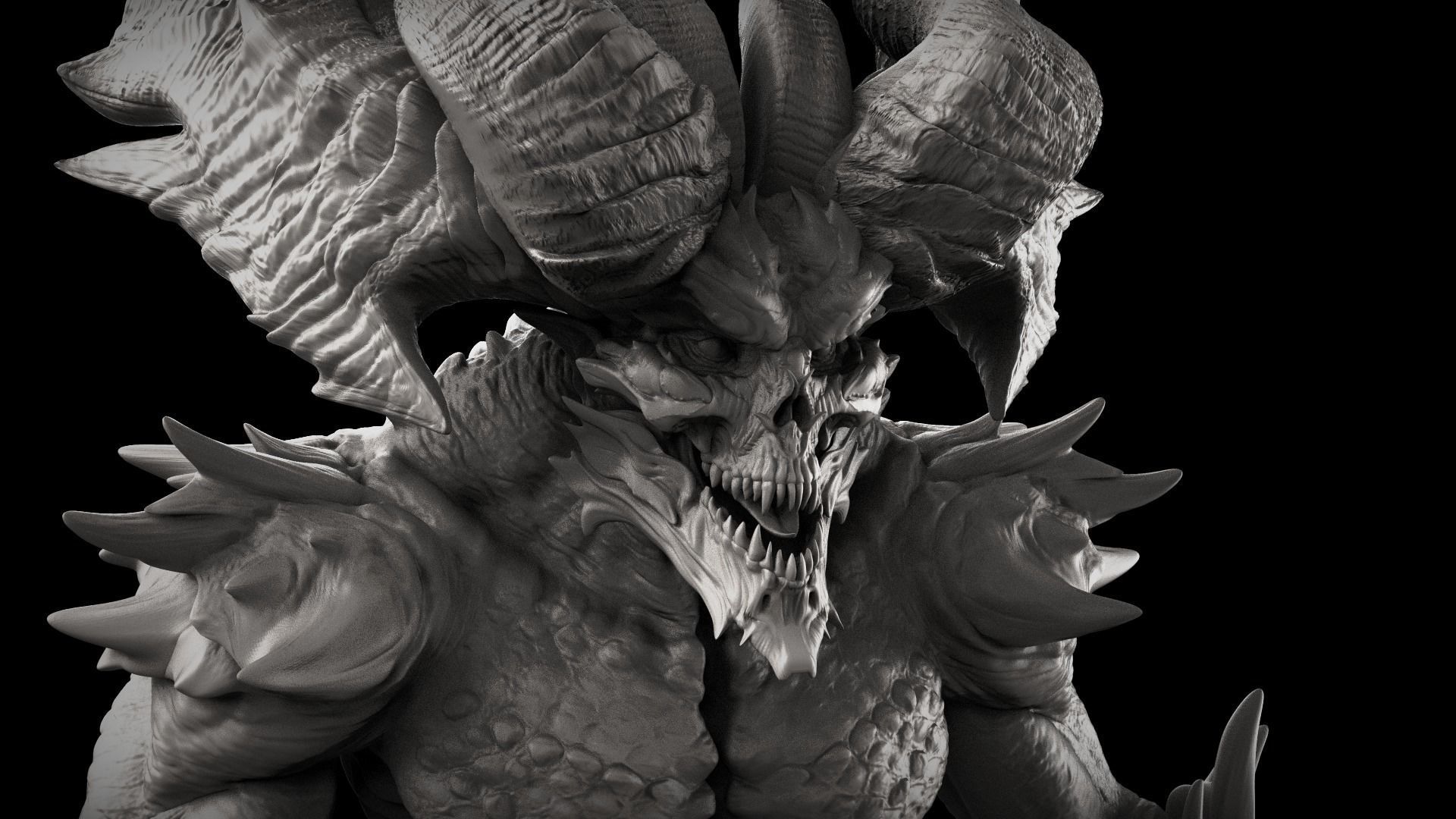 Demon 1 High Poly Sculpt 3D model | CGTrader