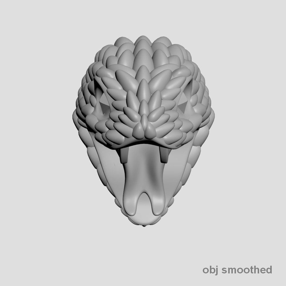 Snake head 5 - Best for jewelry 3D model 3D printable | CGTrader