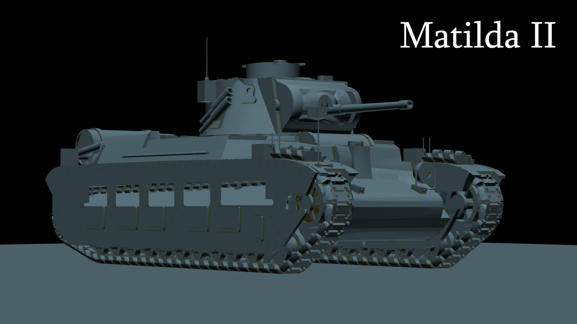 Matilda II tiger 3D model | CGTrader