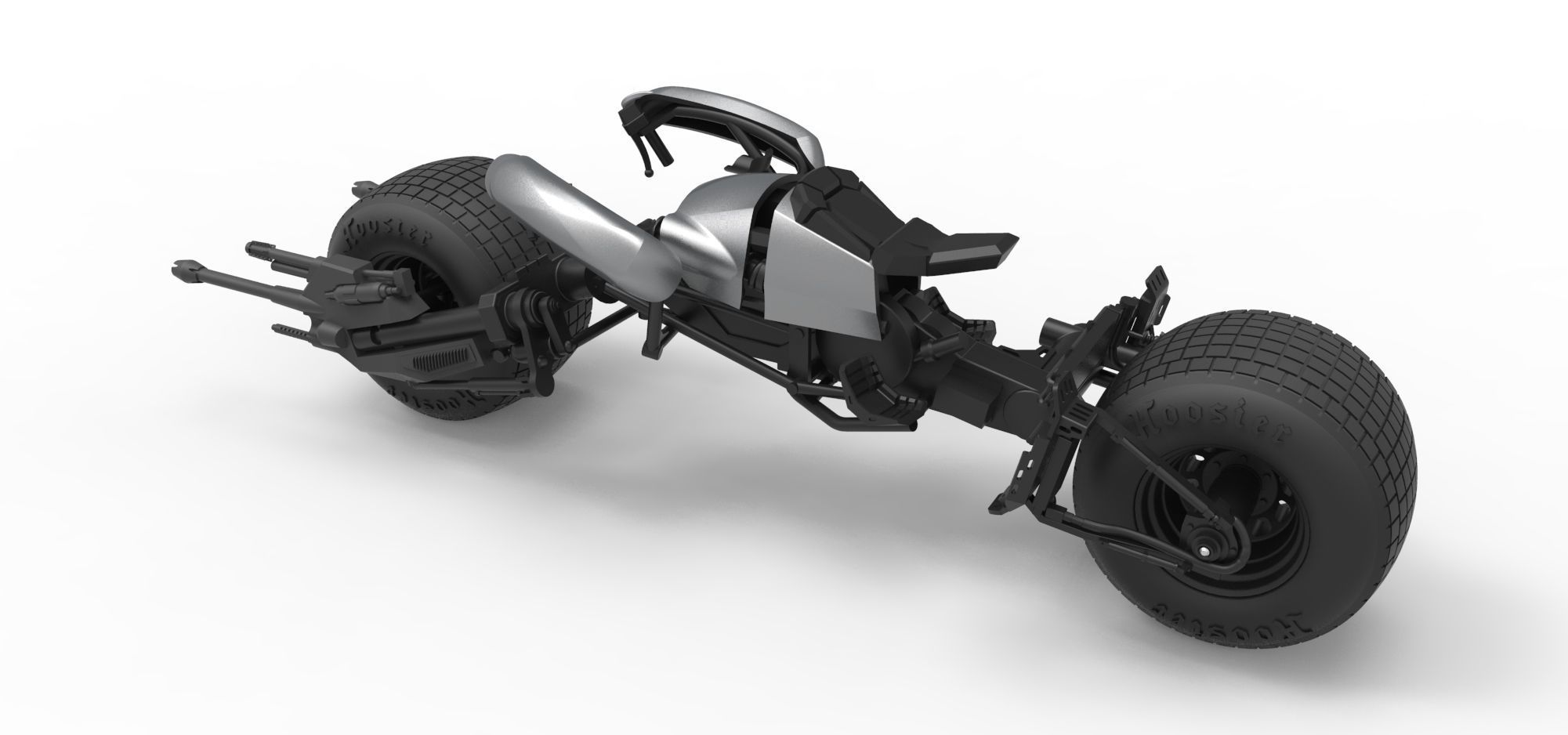 Batpod from The Dark Knight Scale 1 to 12 3D model 3D printable | CGTrader
