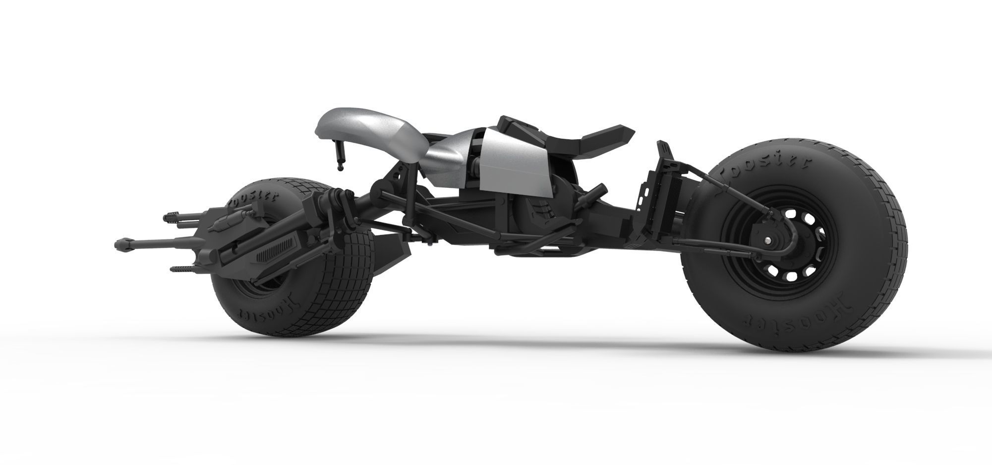 Batpod from The Dark Knight Scale 1 to 12 3D model 3D printable | CGTrader