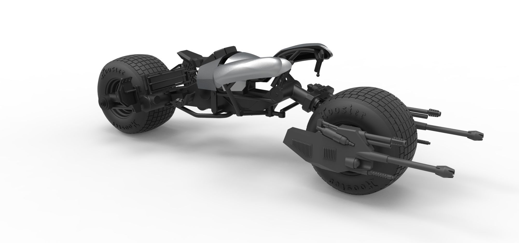 Batpod from The Dark Knight Scale 1 to 12 3D model 3D printable | CGTrader