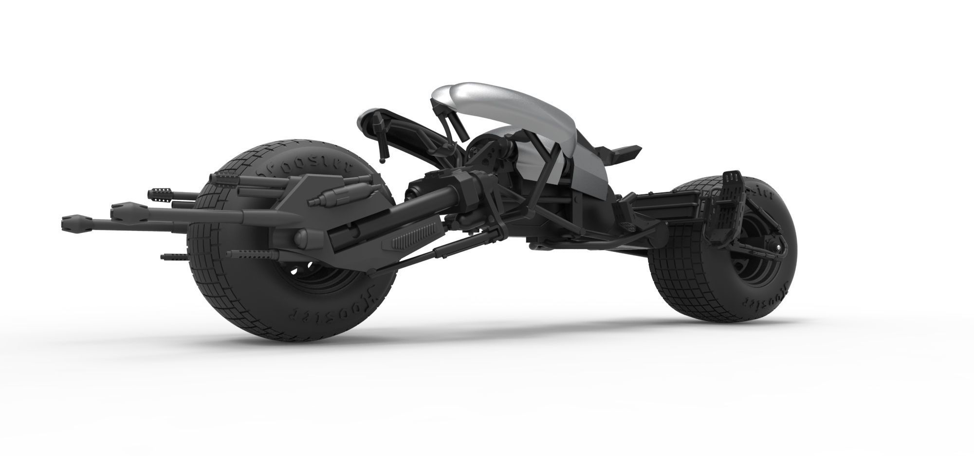 Batpod from The Dark Knight Scale 1 to 12 3D model 3D printable | CGTrader