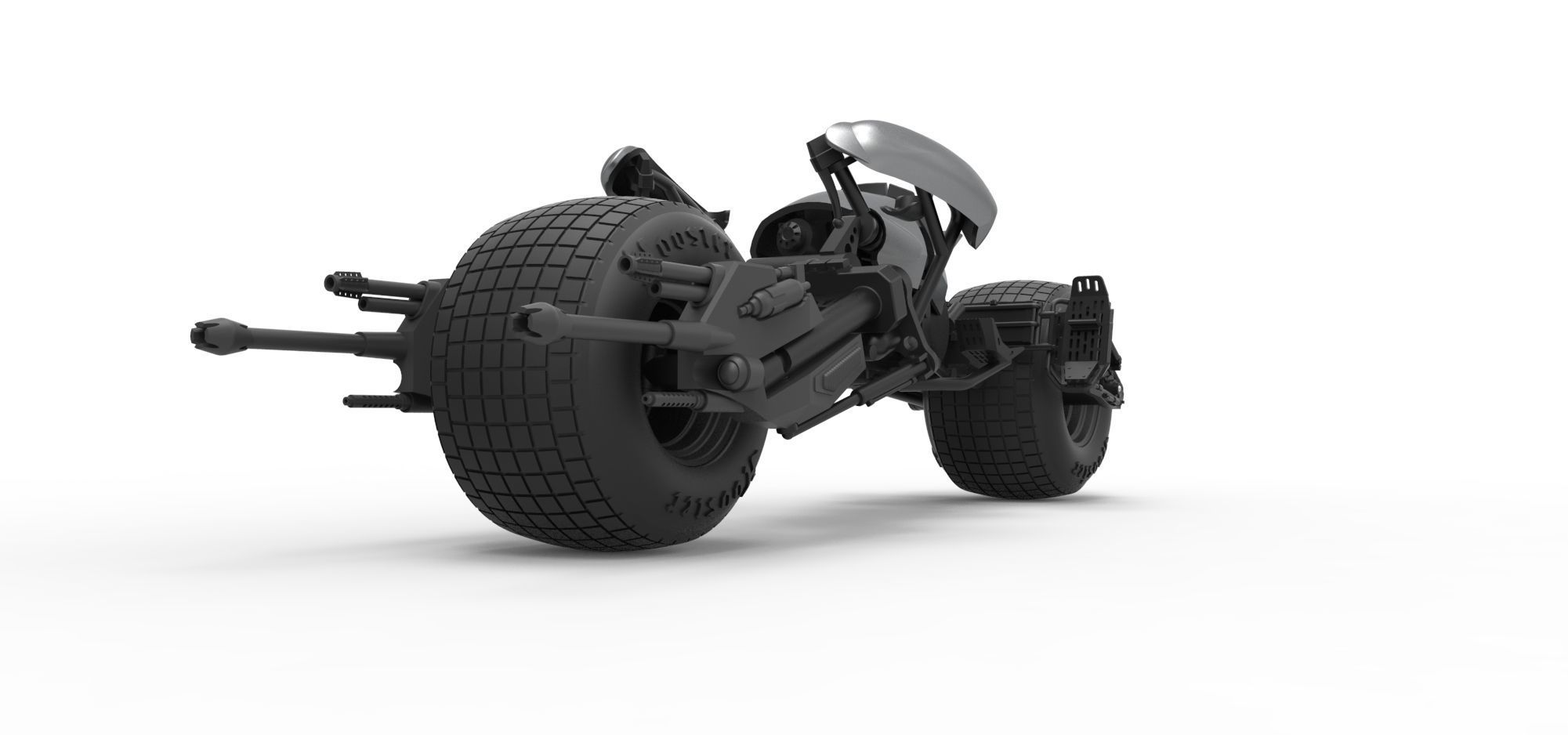 Batpod from The Dark Knight Scale 1 to 12 3D model 3D printable | CGTrader