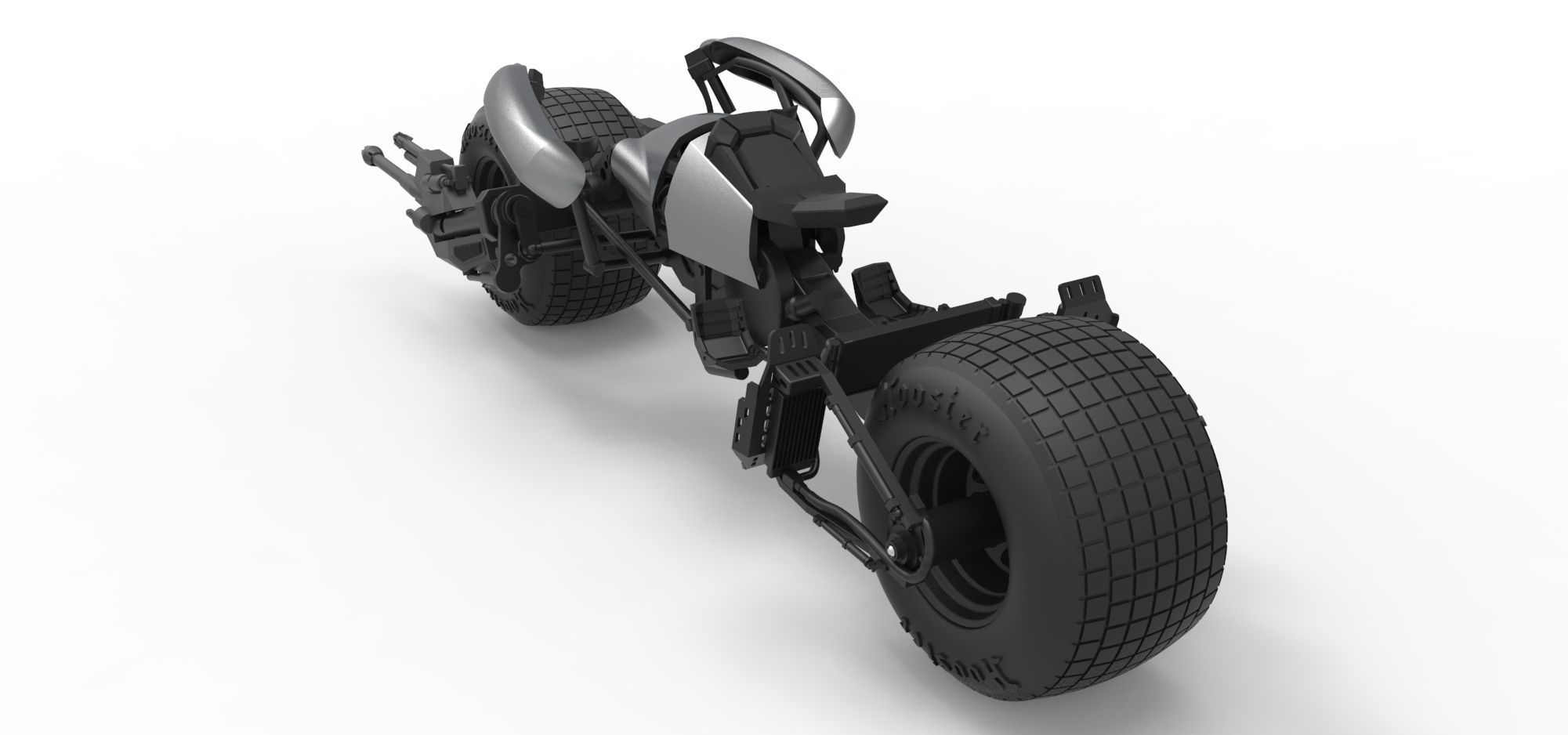 Batpod from The Dark Knight Scale 1 to 12 3D model 3D printable | CGTrader
